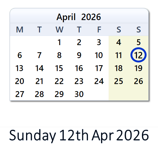 12 April 2026: History, News, Top X Posts & Day Info - UK