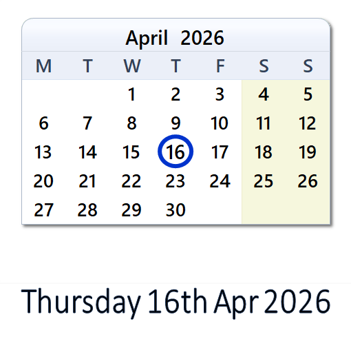 16 April 2026: History, News, Top X Posts & Day Info - UK