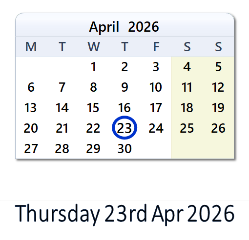 23 April 2026: History, News, Top X Posts & Day Info - IN