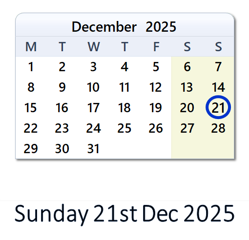 21 December 2025: History, News, Top X Posts & Day Info - UK