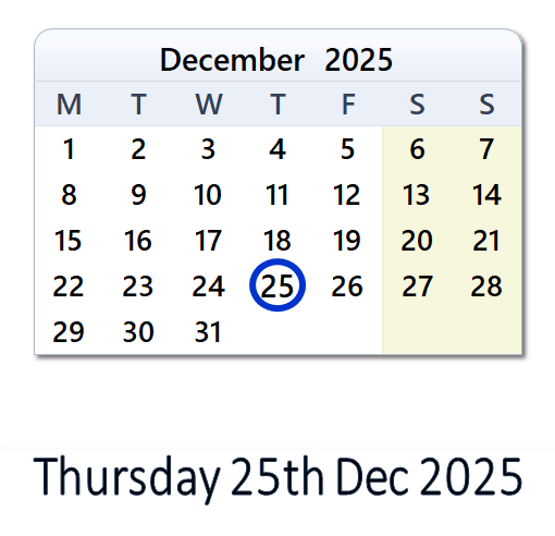 25 December 2025: History, News, Top X Posts & Day Info - UK