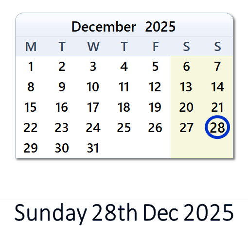 28 December 2025: History, News, Top X Posts & Day Info - UK