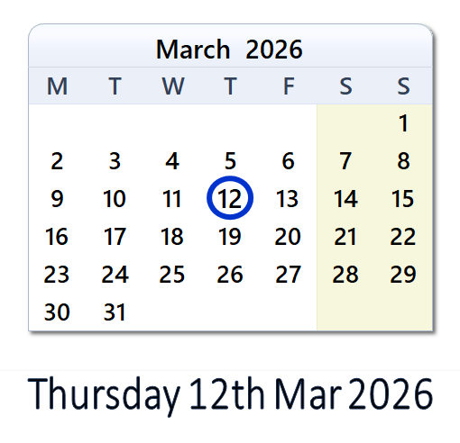 12 March 2026: History, News, Top X Posts & Day Info - EU