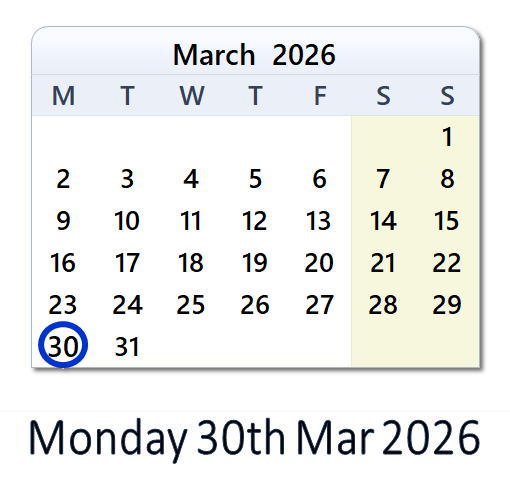 30 March 2026: History, News, Top X Posts & Day Info - EU
