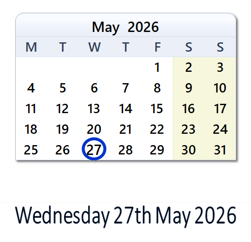 What Happened on 27 May 2026 in the UK? | WinCalendar