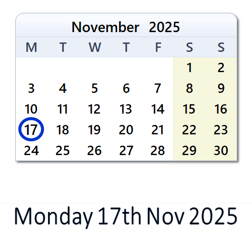 17 November 2025: History, News, Top X Posts & Day Info - UK