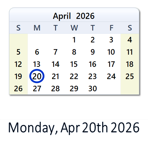 April 20, 2026: History, News, Top X Posts & Day Info - CA