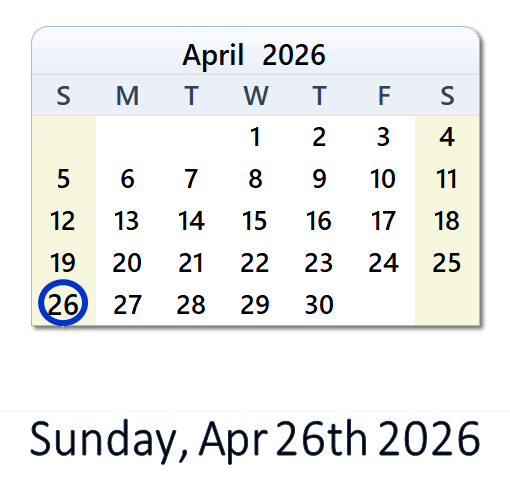 April 26, 2026: History, News, Top X Posts & Day Info