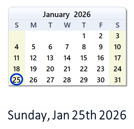 January 25, 2026: History, News, Top X Posts & Day Info