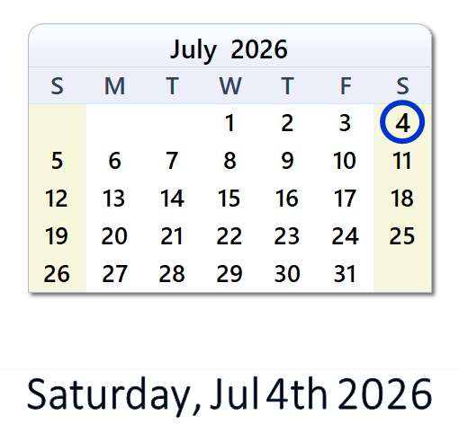 Jul 4, 2026: Holidays, Top Events, Sports & Countdown - USA