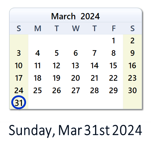 March 31, 2024: History, News, Top X Posts & Day Info