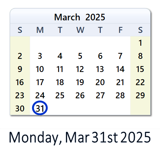 March 31, 2025: History, News, Top Tweets, Social Media & Day Info - CA