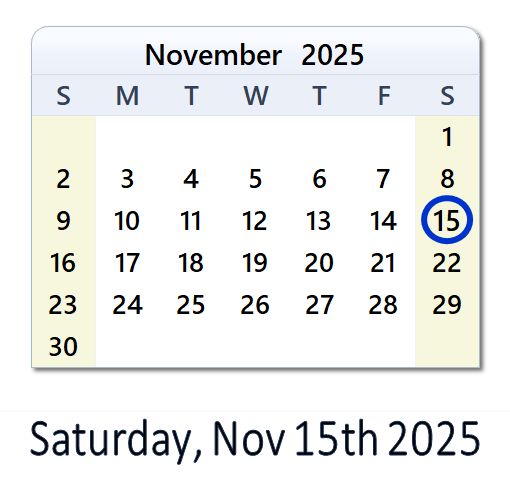 November 15, 2025: History, News, Top X Posts & Day Info
