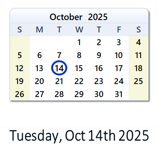 October 14, 2025: History, News, Top X Posts & Day Info